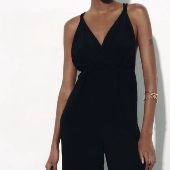 Zara | Pants & Jumpsuits | Nwt Zara Braided Back Jumpsuit | Poshmark